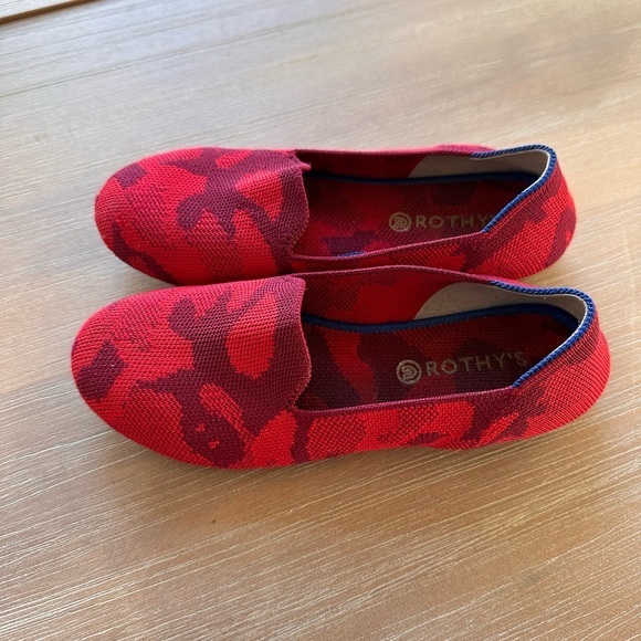 Rothy's | Shoes | Rothys Retired Red Camo Loafer Big Girl Size 3 | Poshmark